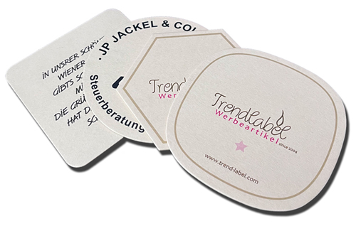 Bierdeckel bedrucken - Trendlabel Werbeartikel